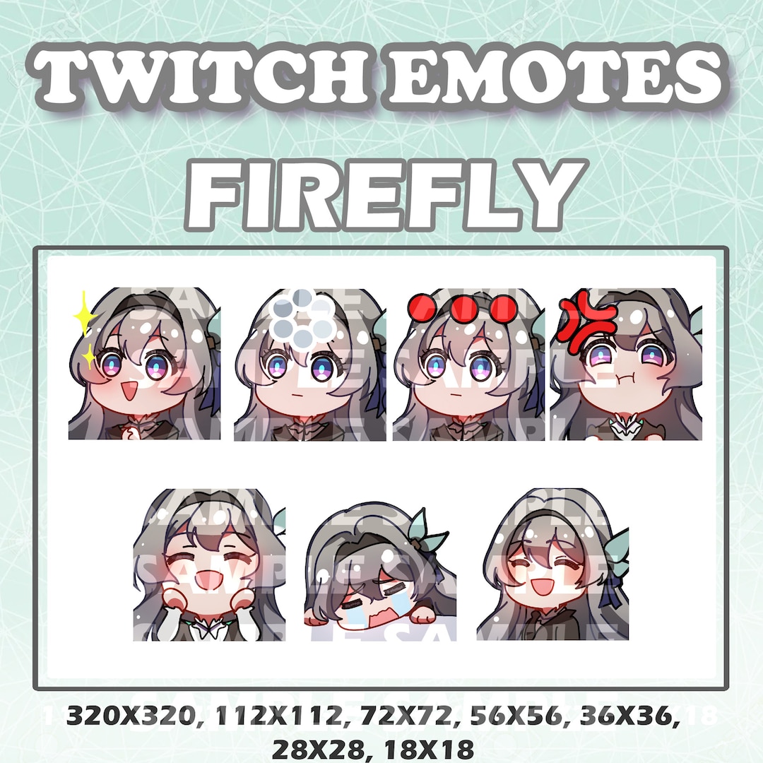 Cute Chibi Anime Game Girl Firefly From Honkai Star Rail Hoyoverse Game ...