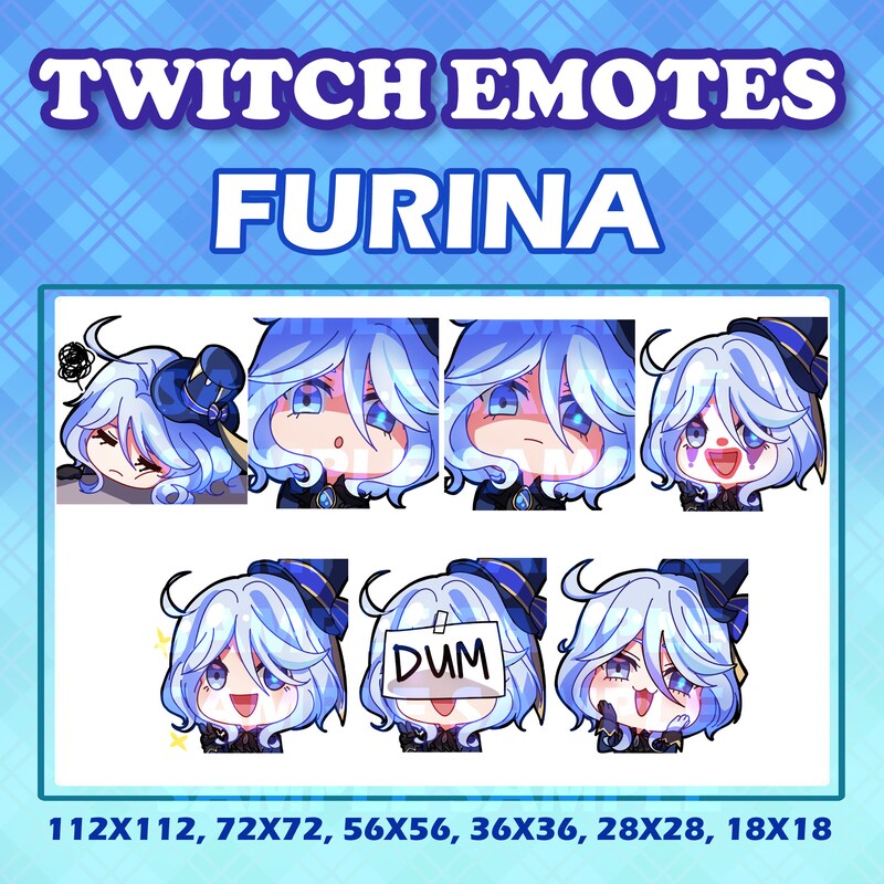 Furina Stickers - Etsy