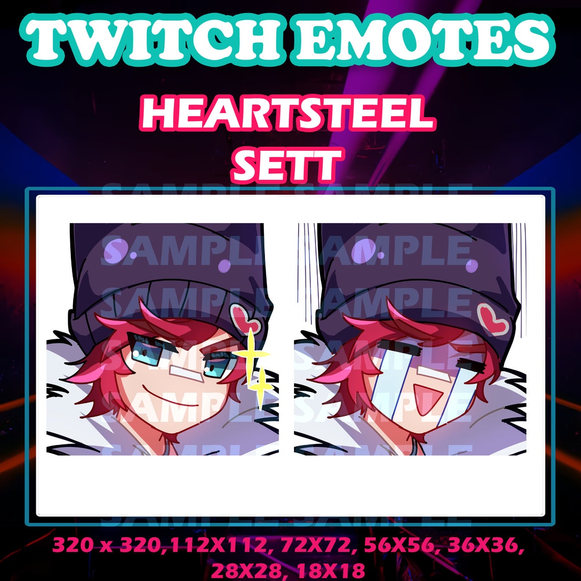 League of Legends Riot Games Heartsteel Skin Sett Cute Chibi Emotes ...