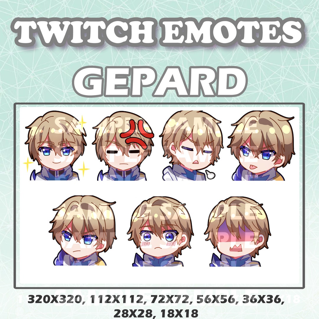 Cute Chibi Anime Game Guy Gepard Landau From Honkai Star Rail Hoyoverse ...