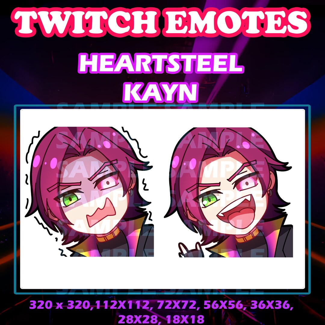 League of Legends Riot Games Heartsteel Skin Kayn Cute Chibi Emotes ...