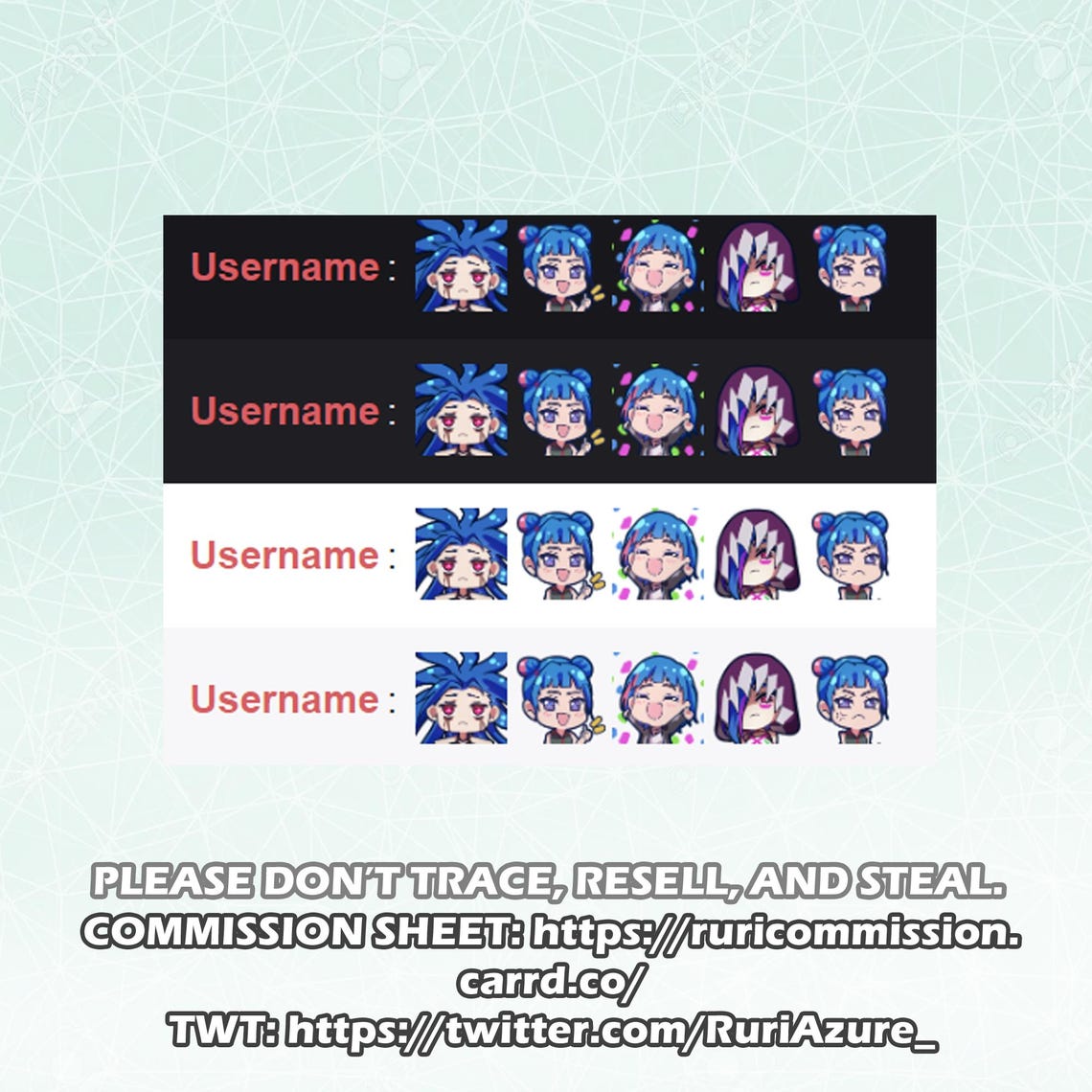 League of Legends Riot Games Arcane Skin Jinx Powder Cute Chibi Emotes ...