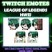 League of Legends Riot Games Champion Hwei Cute Chibi Emotes Digital ...