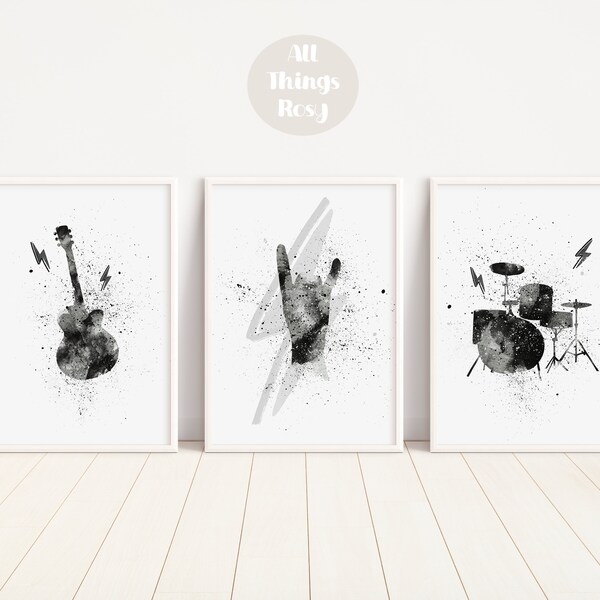 Rock Music Art - Etsy