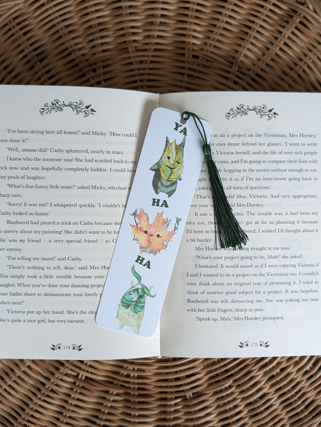 Korok Legend of Zelda Bookmark, Bookmark With Forest Green Tassel ...