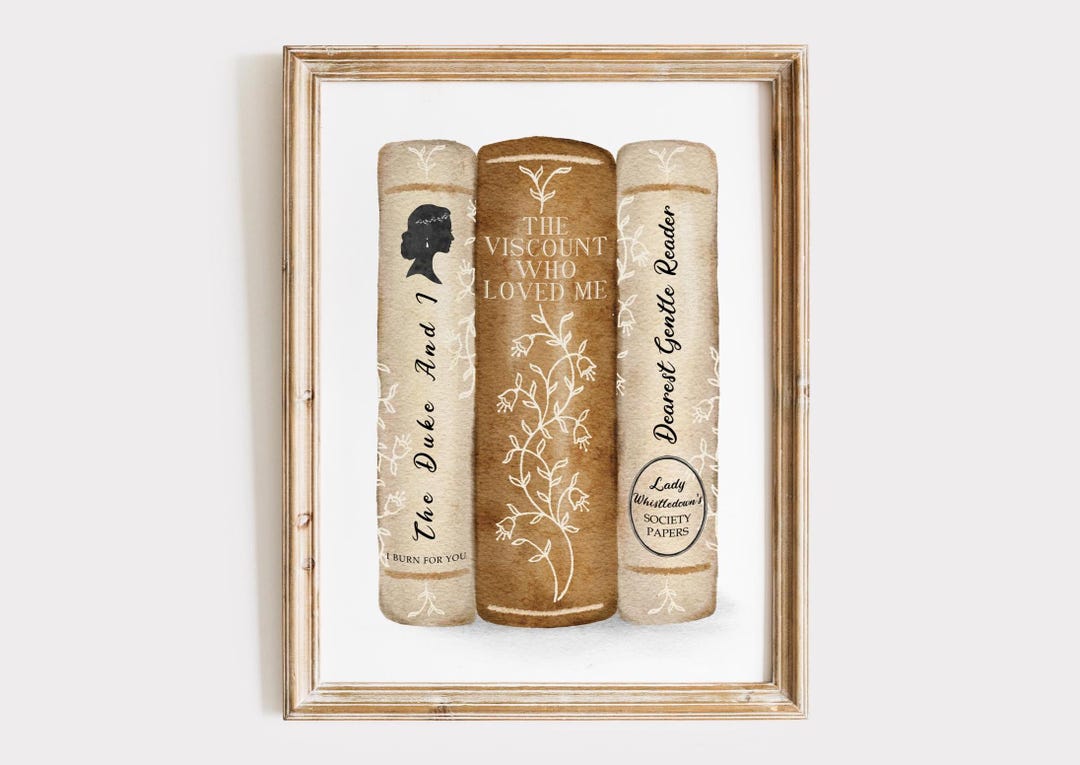 Bridgerton Print, Dearest Gentle Reader, Bookish Wall Art, Bridgerton ...