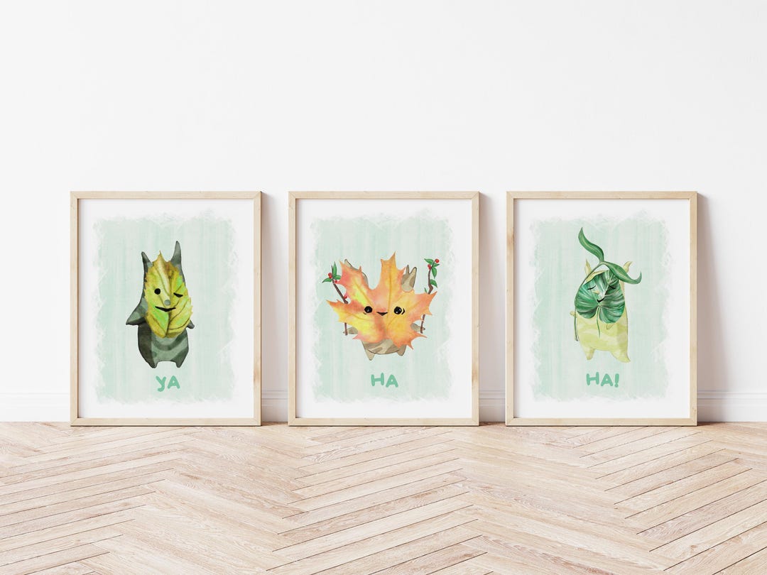 Whimsical Art Print Set: Koroks Ya Ha Ha Set of 3 Wall Prints - Etsy