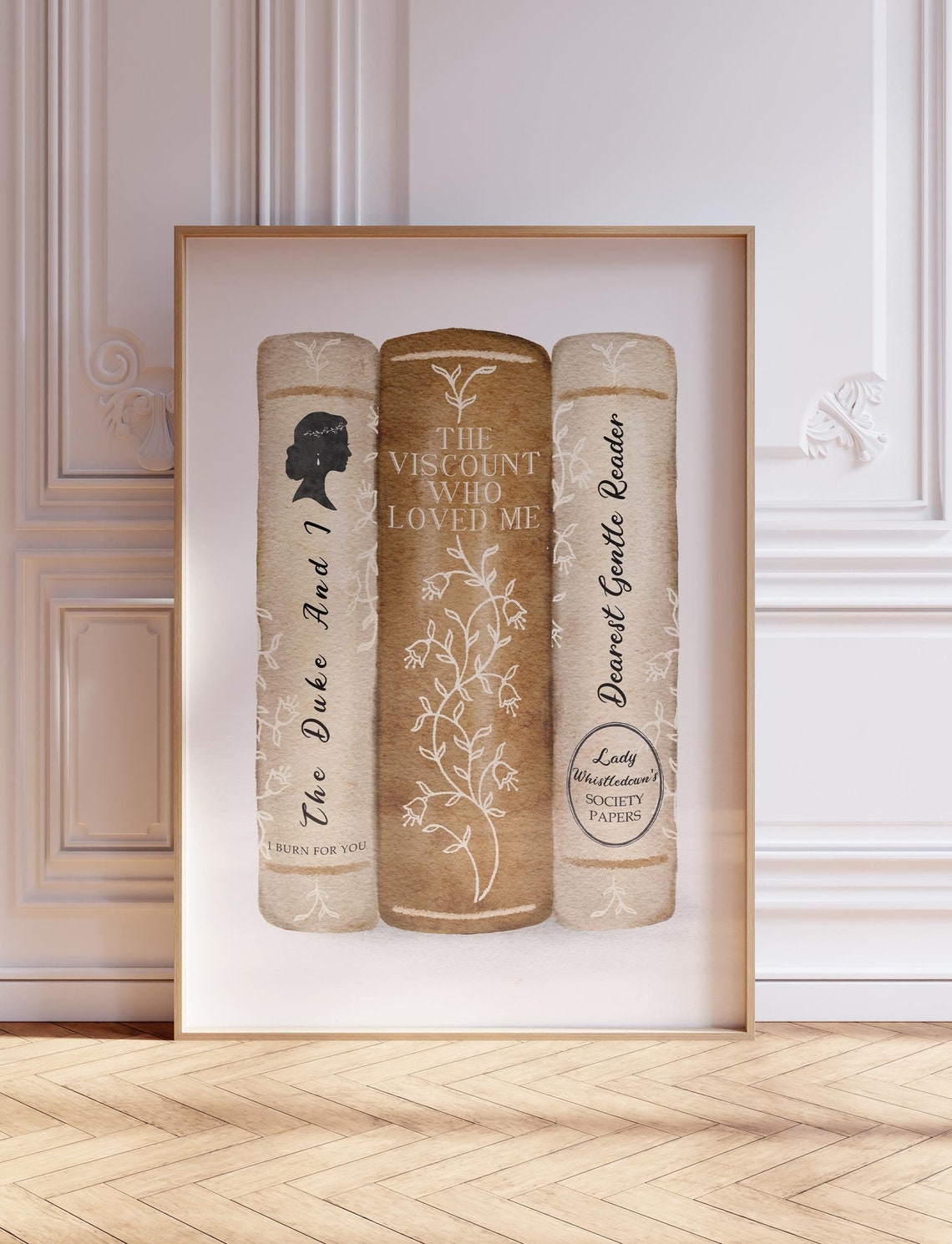 Bridgerton Print, Dearest Gentle Reader, Bookish Wall Art, Bridgerton ...