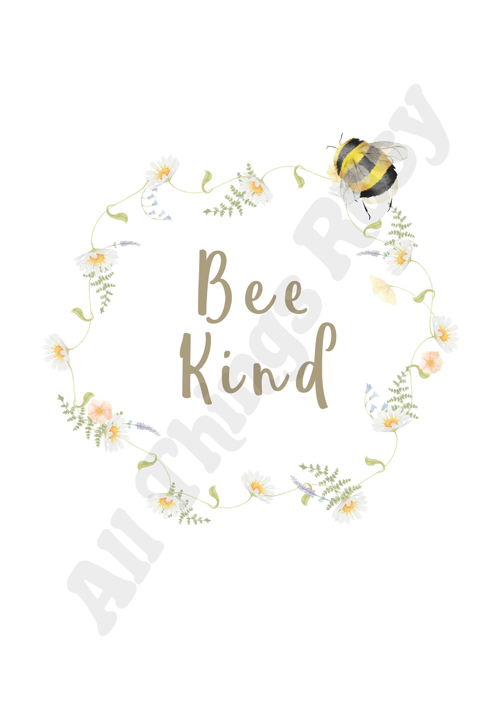 Bee Happy, Bee Kind Art Prints, Set of 3 Bumblebee Wall Art, Bee Decor ...