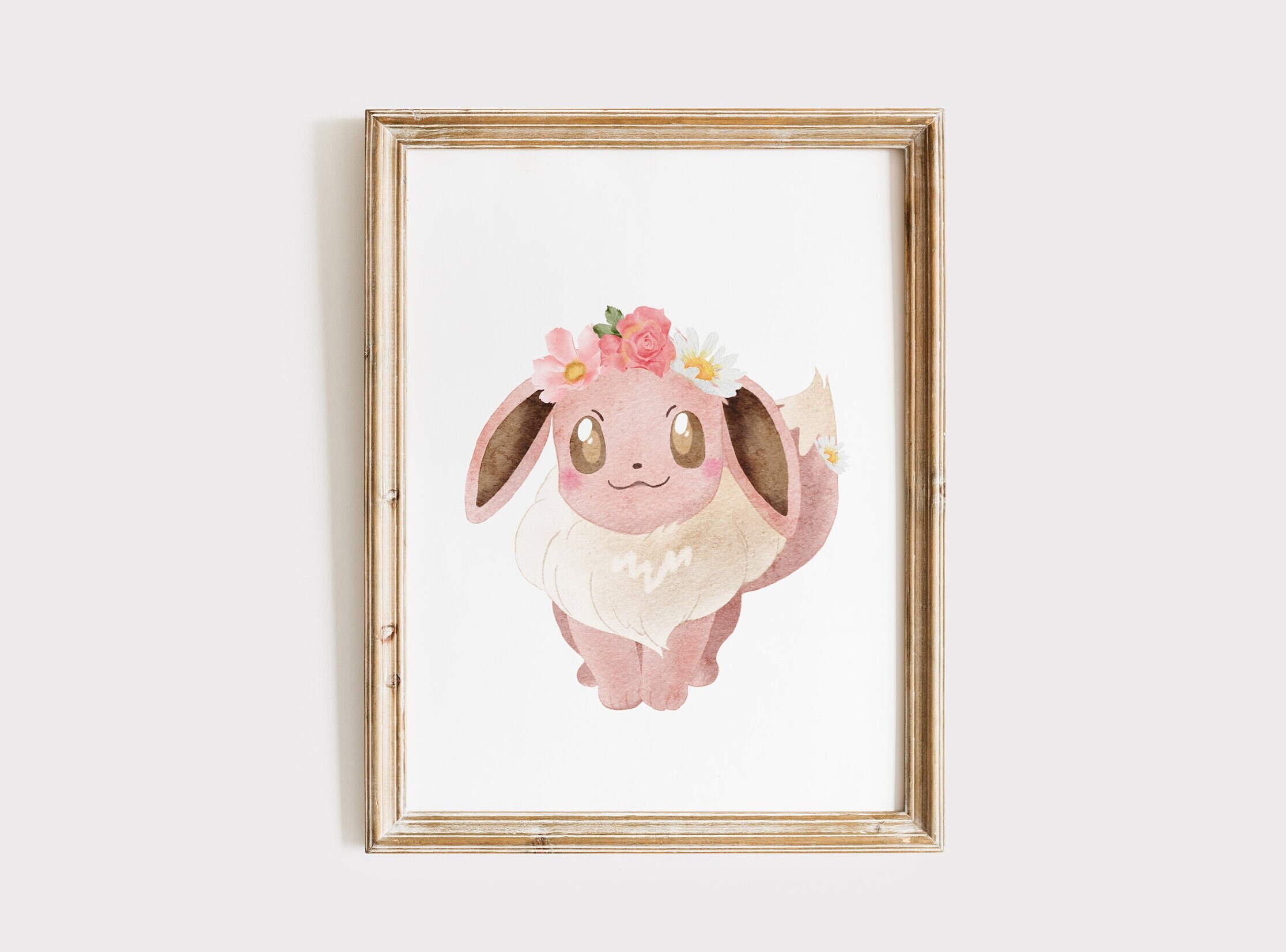 Pokemon Eevee Wall Art, Fan Art, Cute Print, Eeveelution - Etsy UK