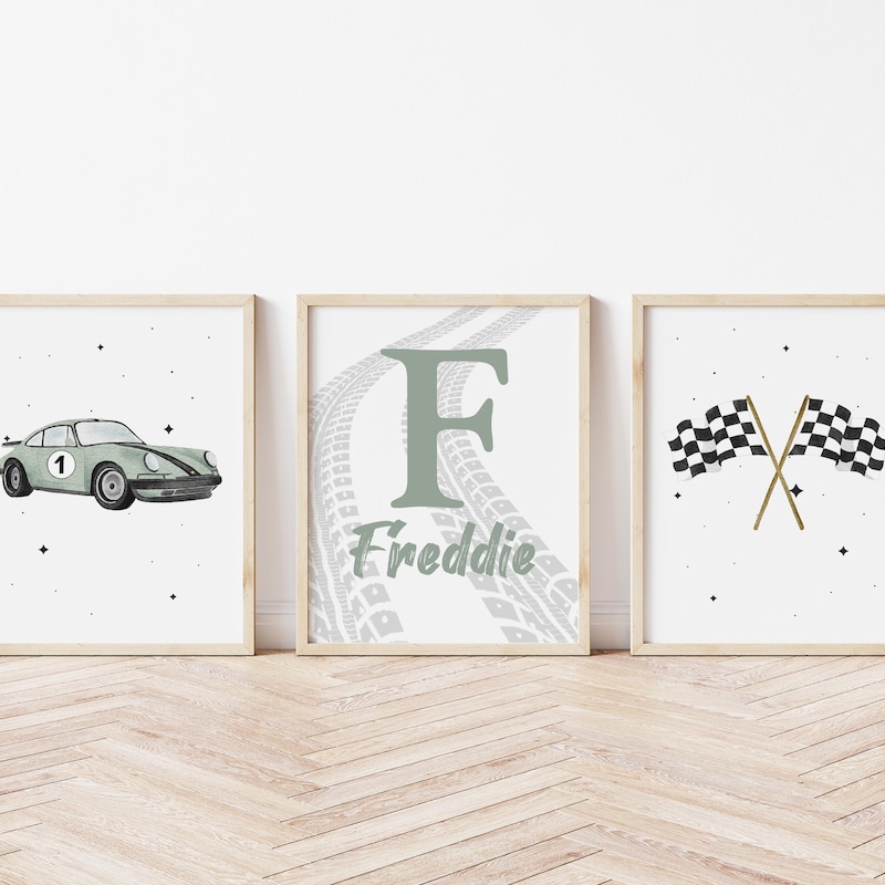 Green Race Car Prints - Etsy UK