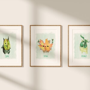 Whimsical Art Print Set: Koroks Ya Ha Ha Set of 3 Wall Prints - Etsy