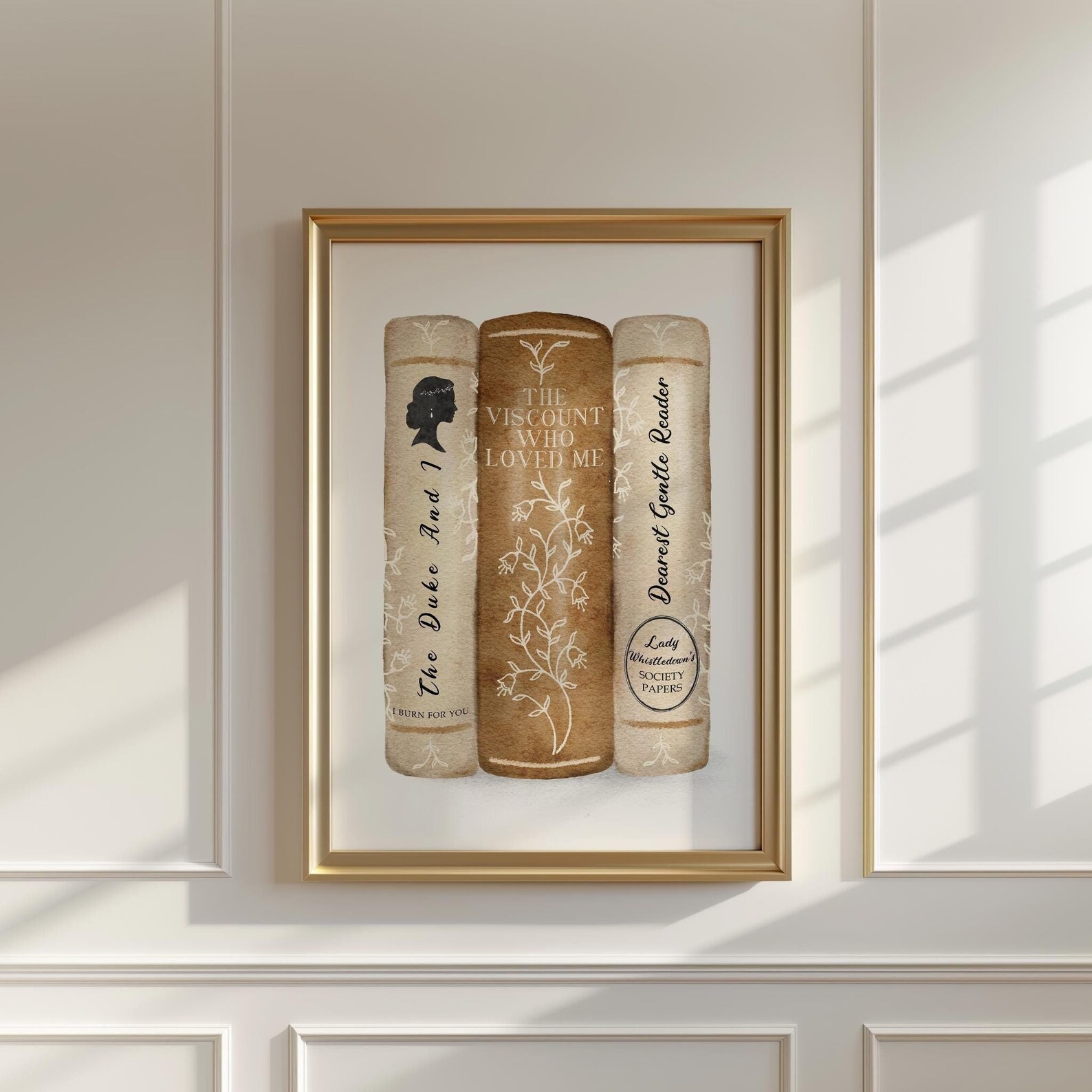 Bridgerton Print, Dearest Gentle Reader, Bookish Wall Art, Bridgerton ...