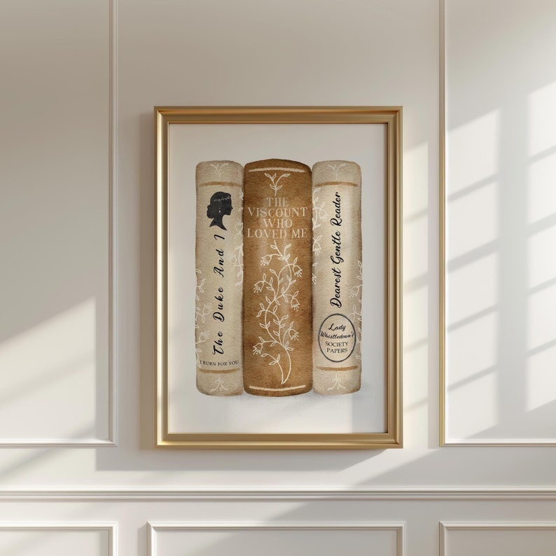 Bridgerton Print, Dearest Gentle Reader, Bookish Wall Art, Bridgerton ...