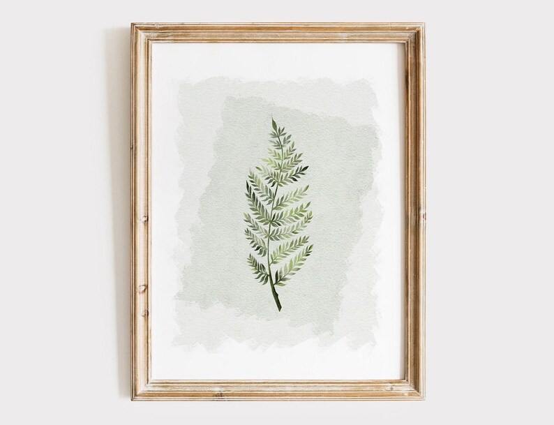 Fern Print, Botanical Wall Art, Minimalist Home Decor - Etsy