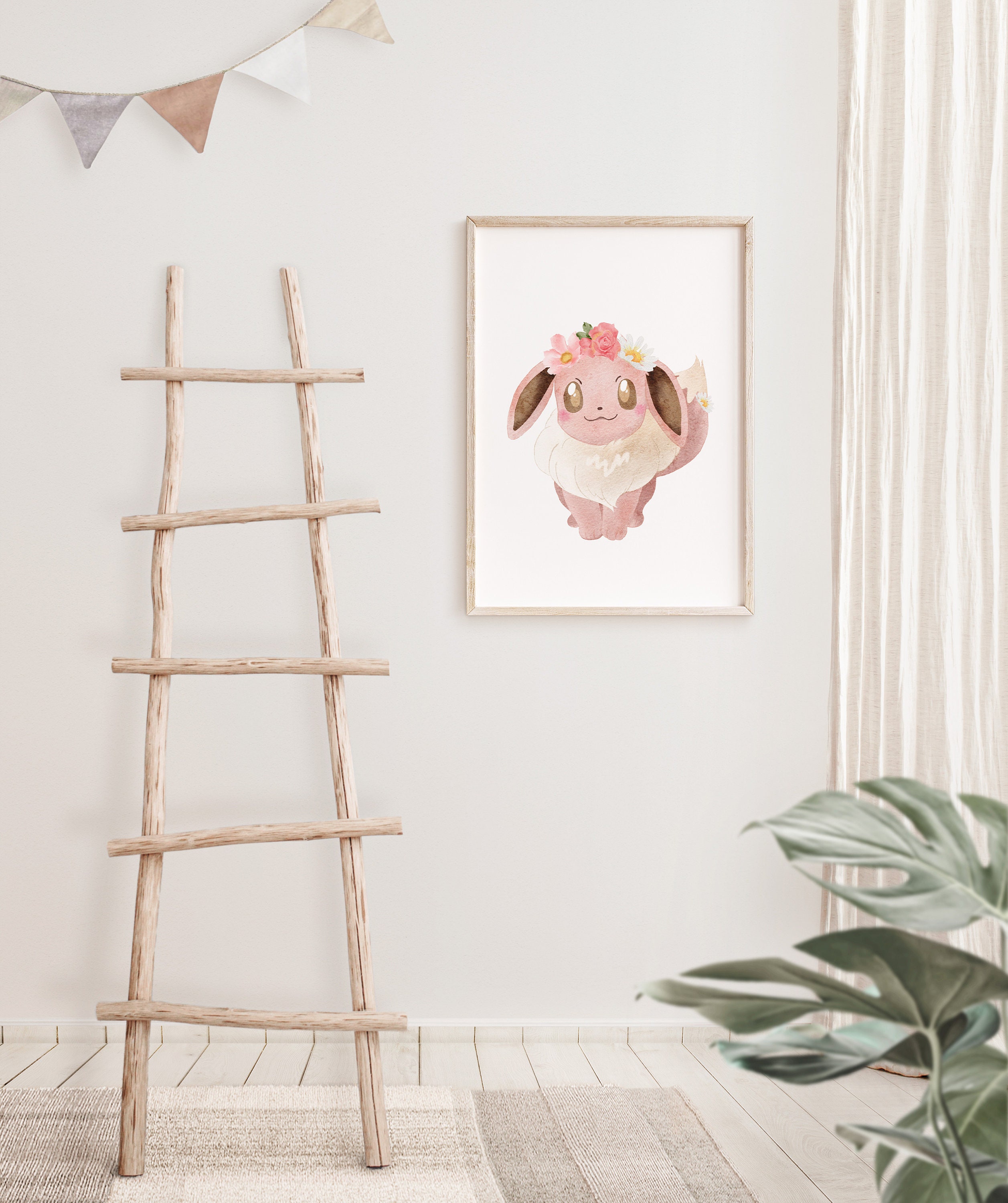 Pokemon Eevee Wall Art, Fan Art, Cute Print, Eeveelution - Etsy UK