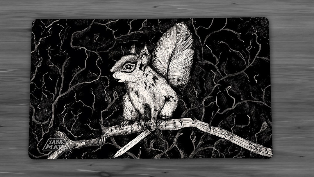 Squirrel Playmat 24x14 in MTG Squirrel Chatterfang MTG TCG Playmat ...