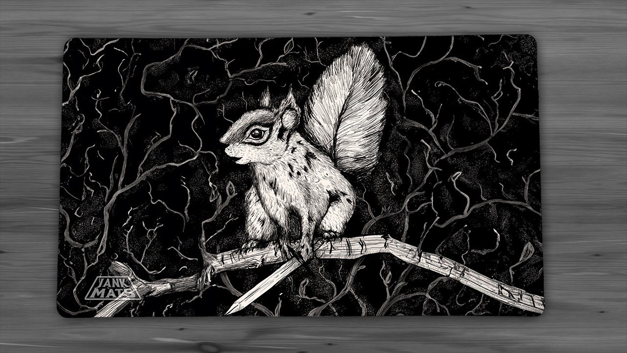 Squirrel Playmat 24x14 in MTG Squirrel Chatterfang MTG TCG Playmat ...