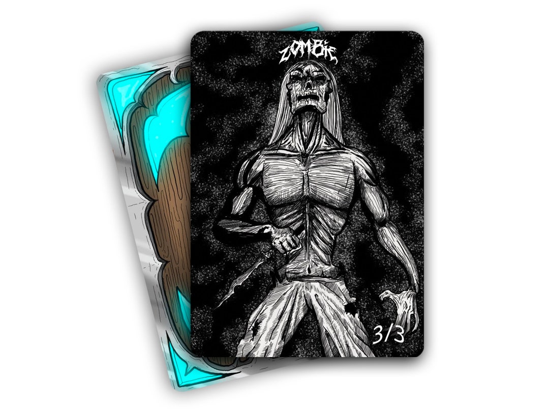 5 Zombie Tokens for Magic the Gathering MTG EDH 3/3 Zombie Tokens ...