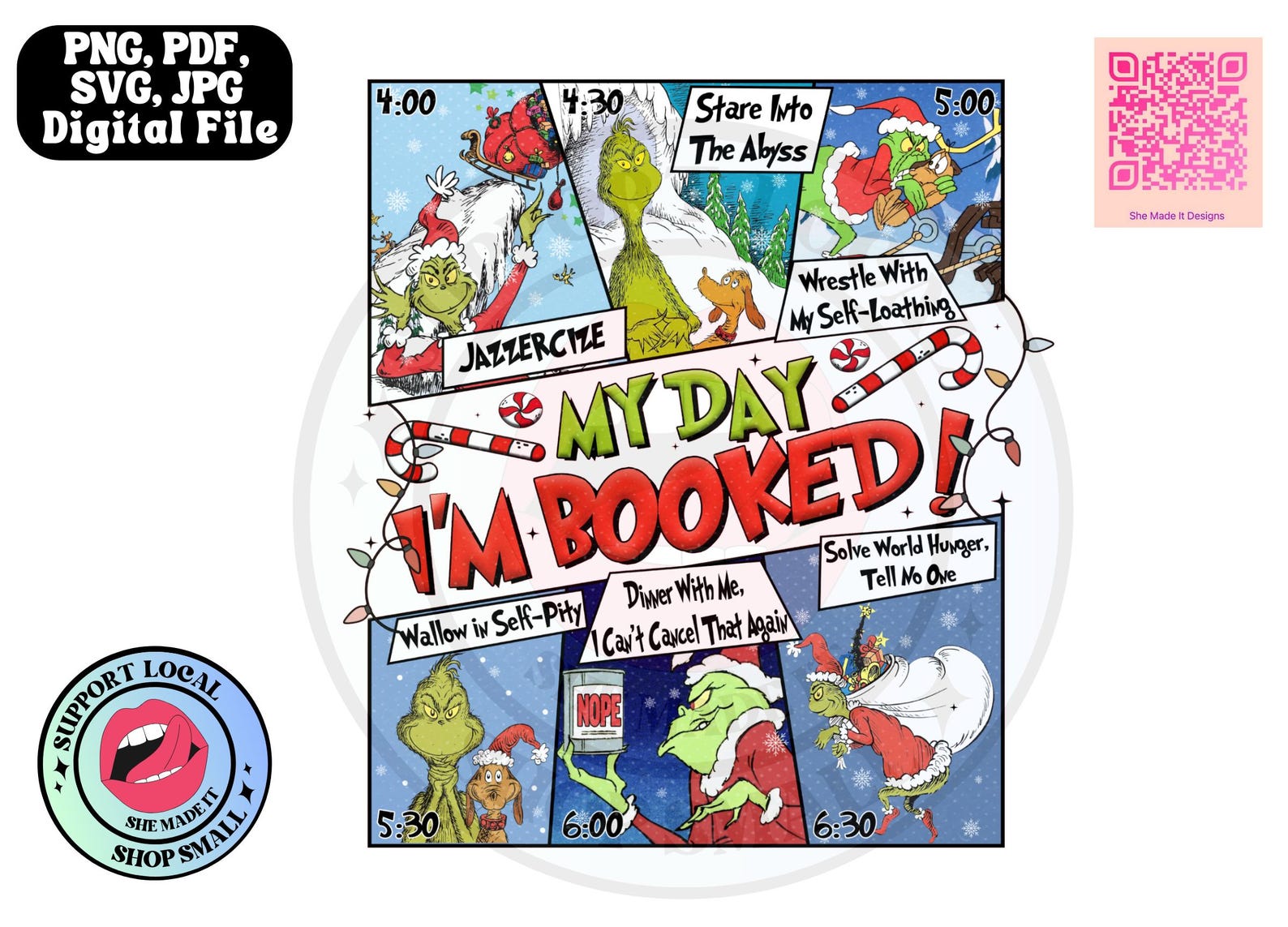 My Day Im Booked Griinch Png, Grinch Schedule Svg, Im Booked Png ...