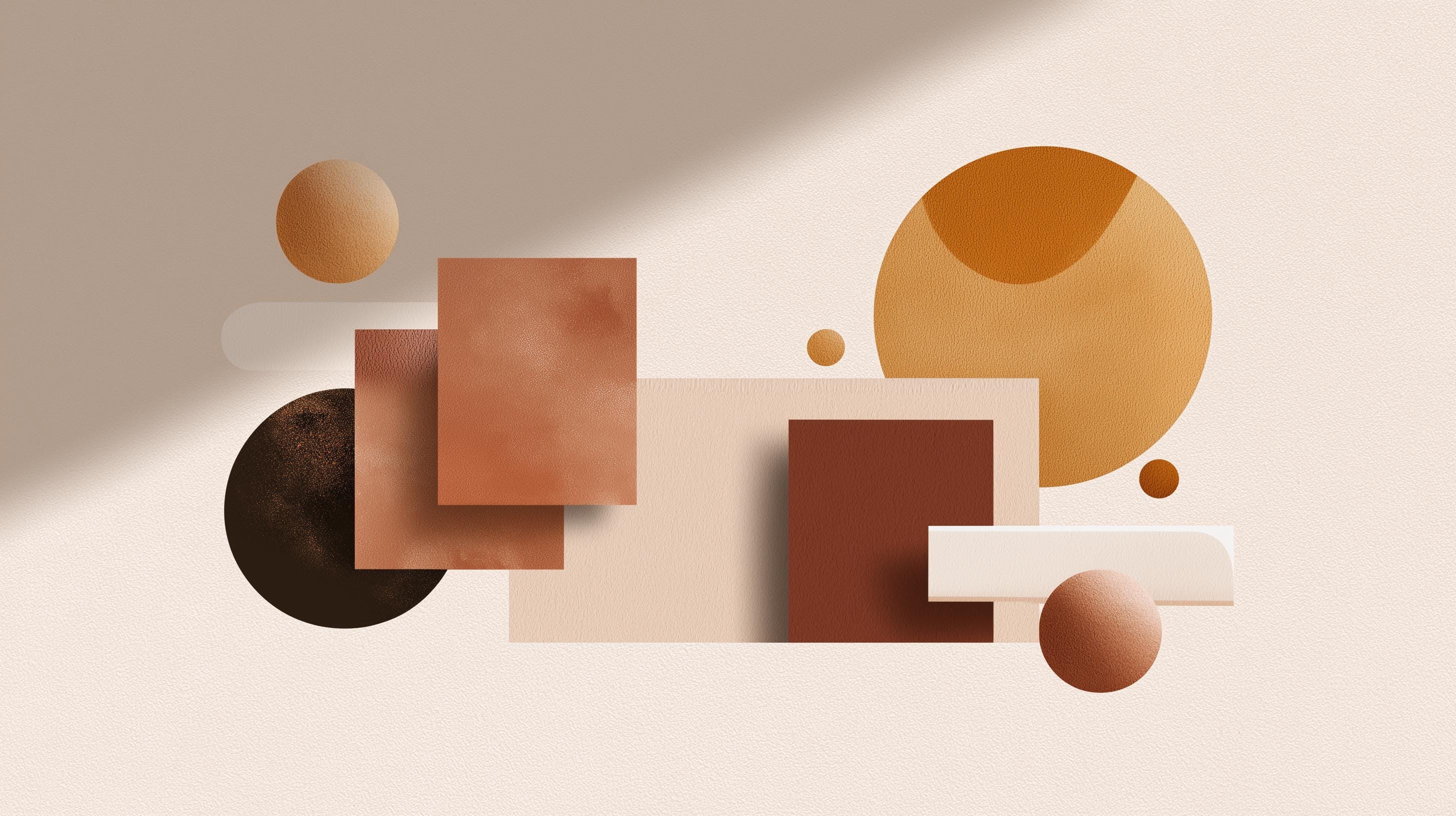 Boho Abstract Shapes | Boho Wall Art | Digital Download Printable - Etsy