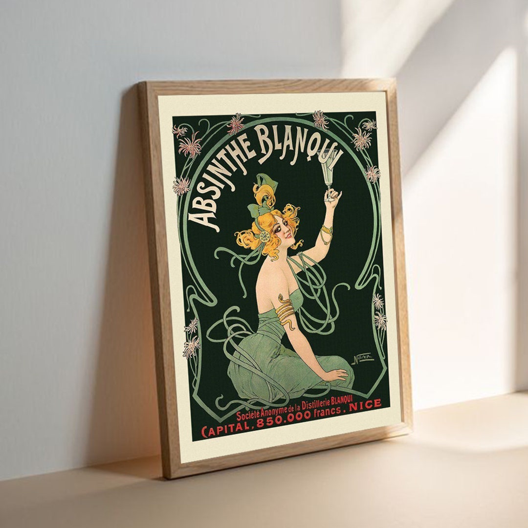 Absinthe Blanqui by Nover Vintage Poster - Etsy