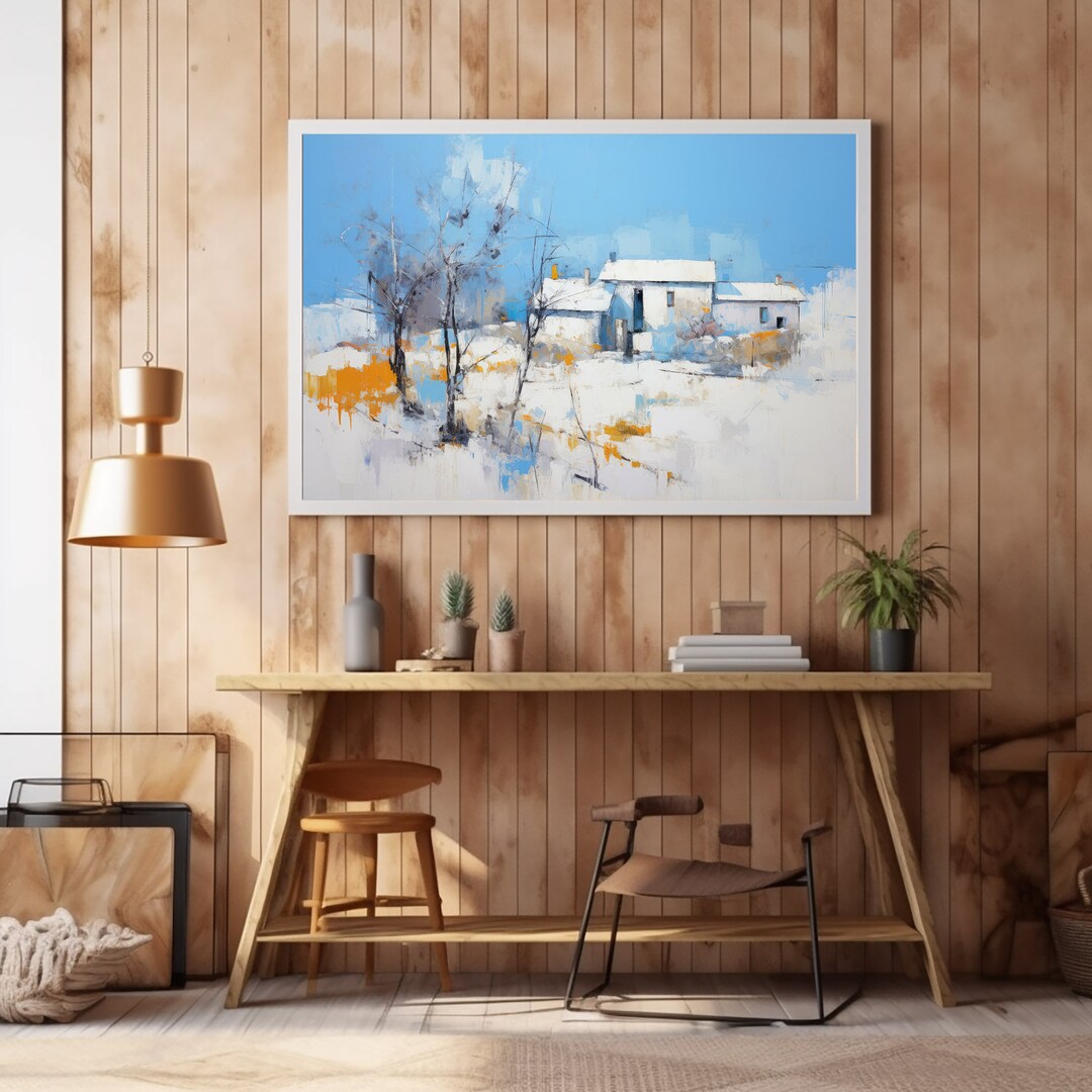 Winter Wonderland Snow Poster Serene Snow-covered Landscape Print ...