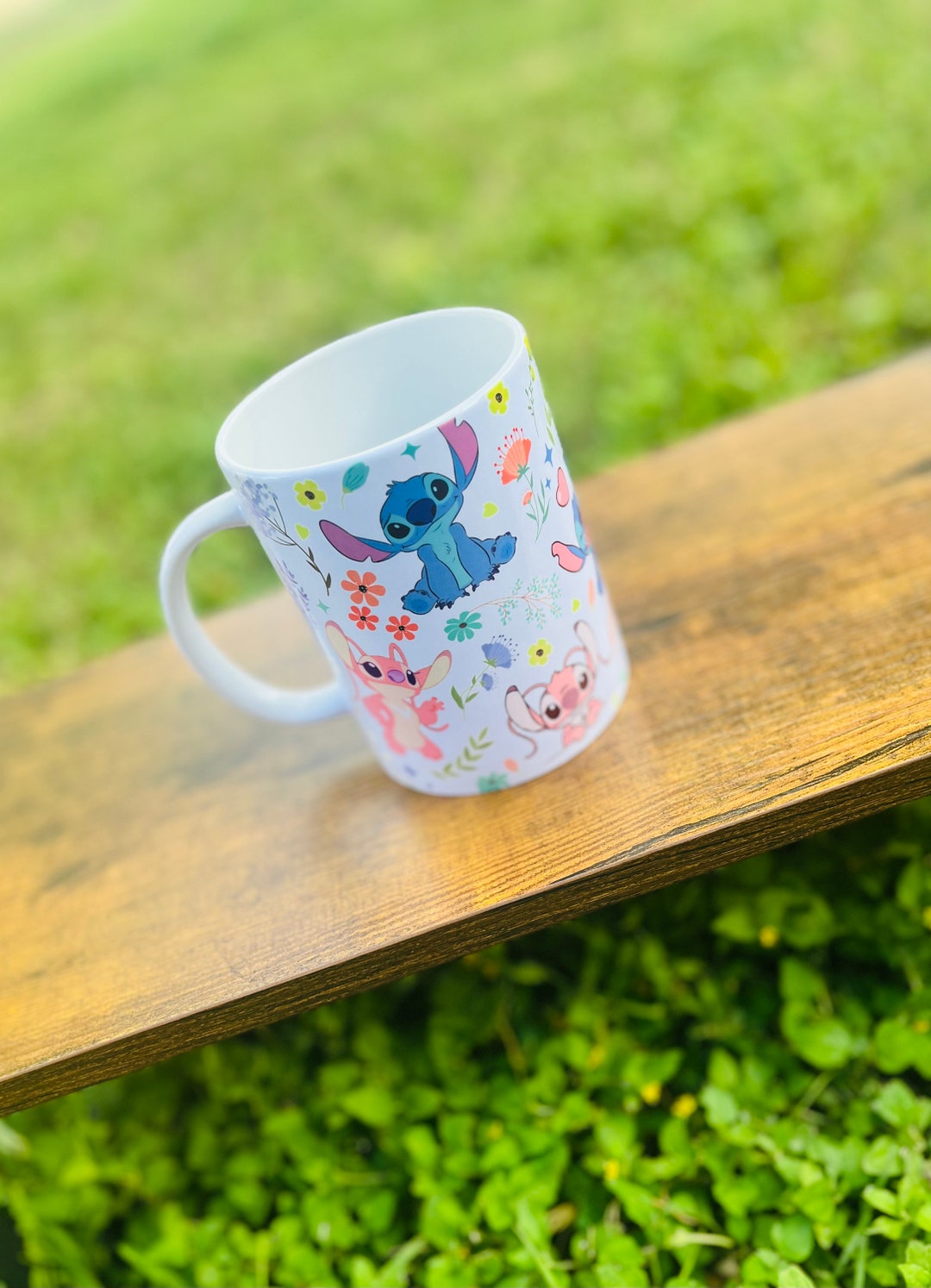 Stitch & Angel Mug - Etsy