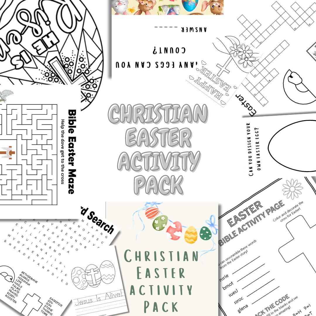 Easter Religious Coloring Pages, Sunday School, Printable Easter Bible ...
