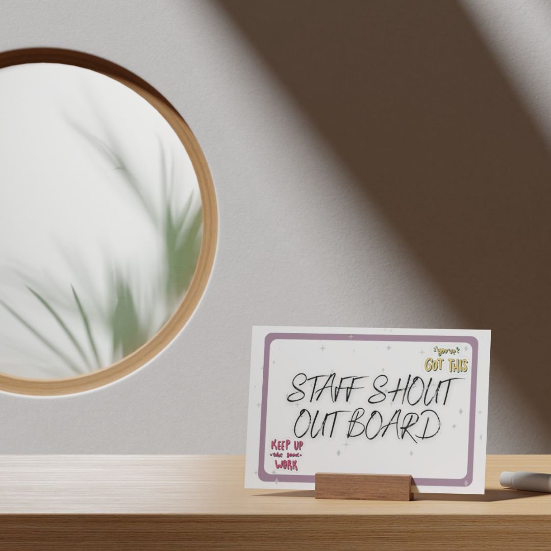 Staff Shout Out Bulletin Board | Positive Bulletin Board | Staff Room ...