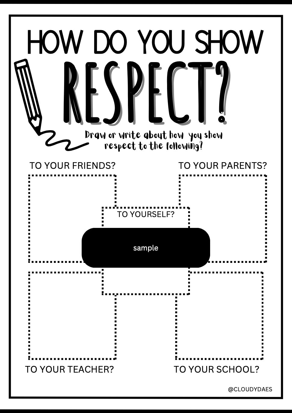 HOW I AM A RESPECTFUL Person Respectful Students How to Be Respectful ...