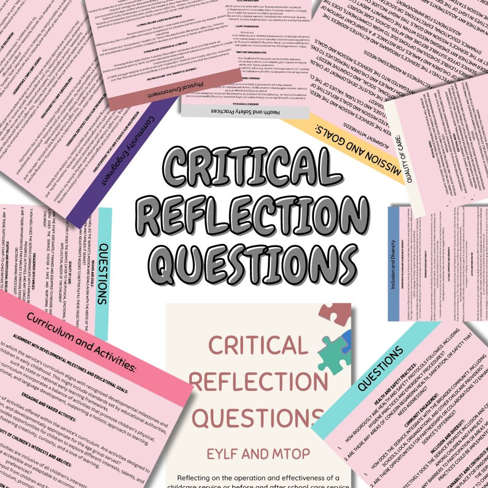 Critical Reflection - EYLF - MYOP - Framework - Childcare - Early ...