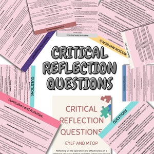Critical Reflection - EYLF - MYOP - Framework - Childcare - Early ...