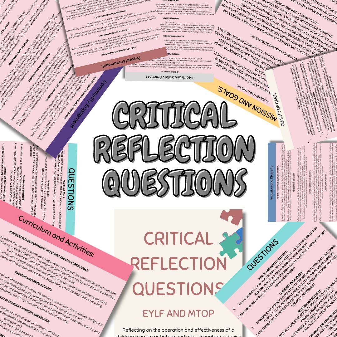 Critical Reflection - EYLF - MYOP - Framework - Childcare - Early ...