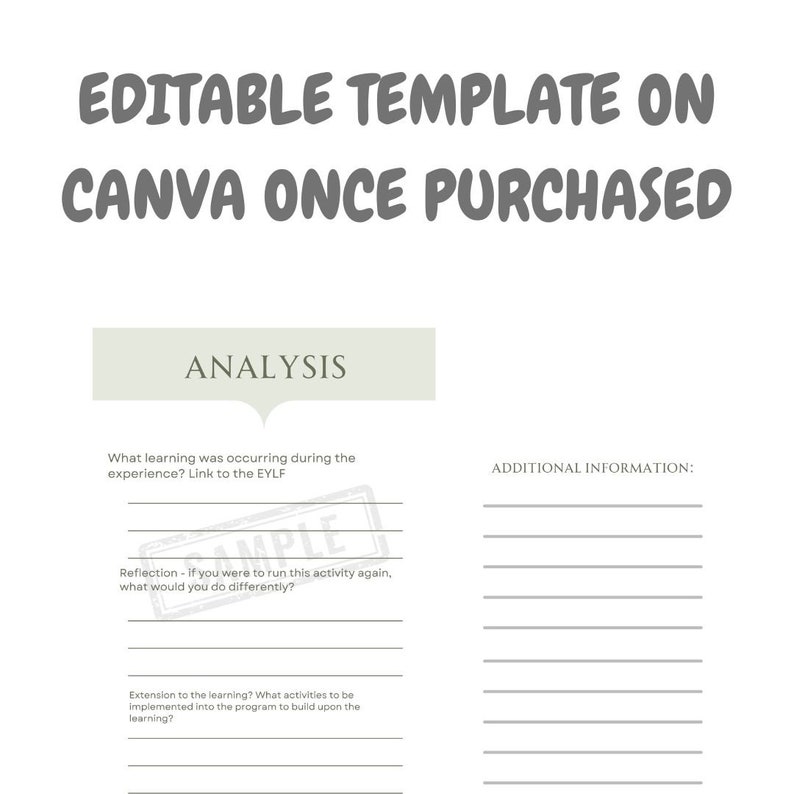 Learning Story Observation Template Early Years Custom Observational ...
