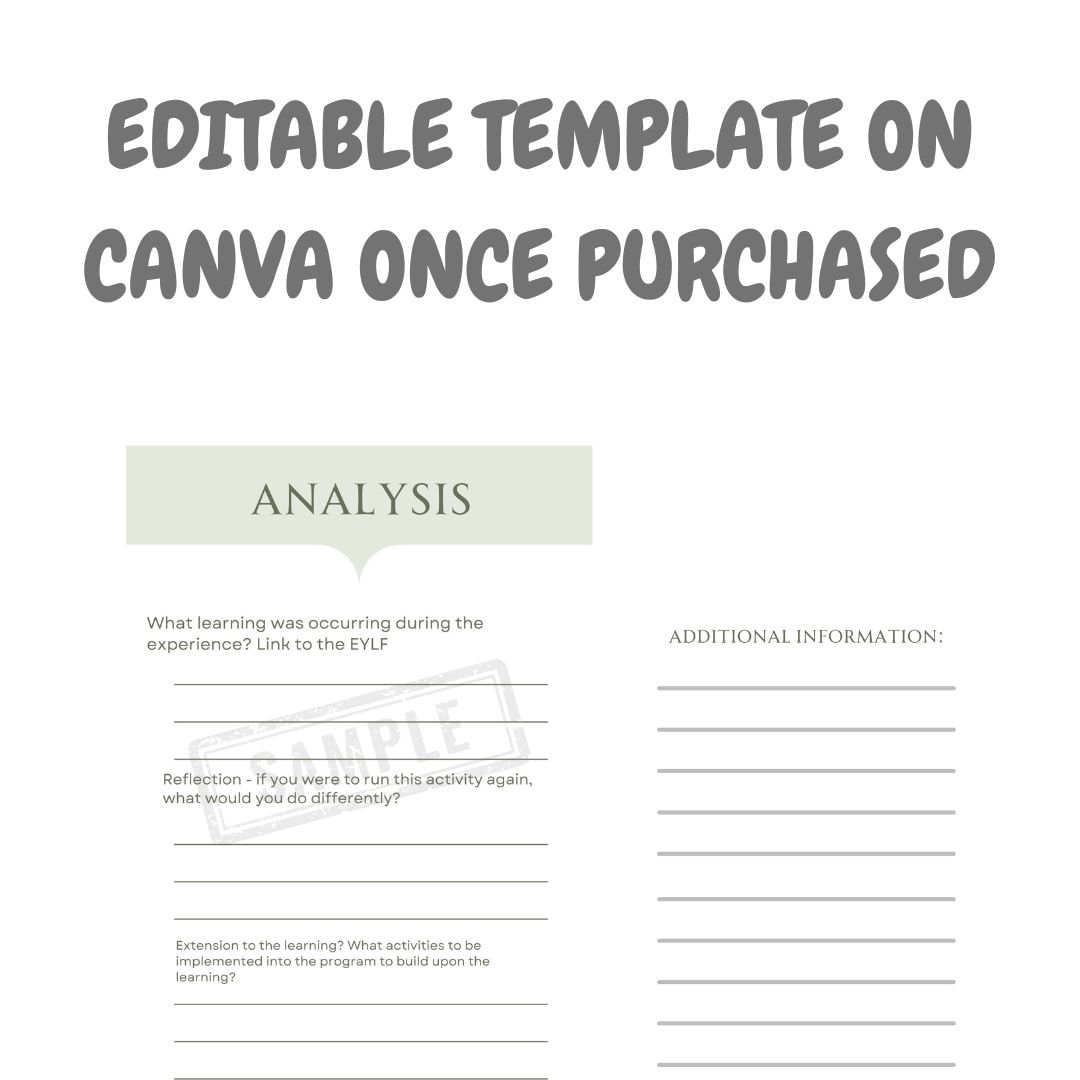 Learning Story Observation Template Early Years Custom Observational ...