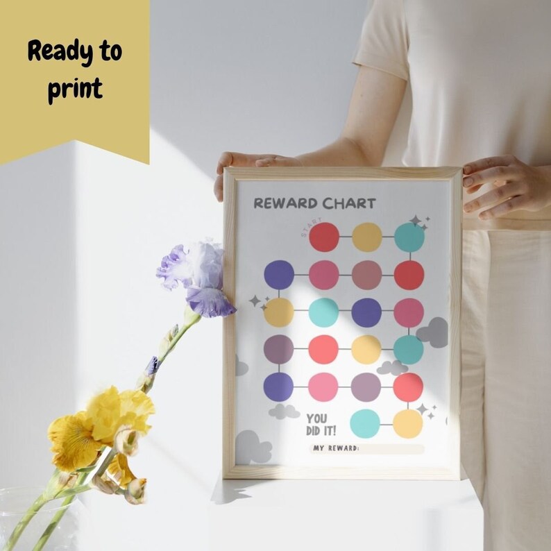 REWARD CHART - Toddler Reward Chart - Reward Chart Printable - Kids ...