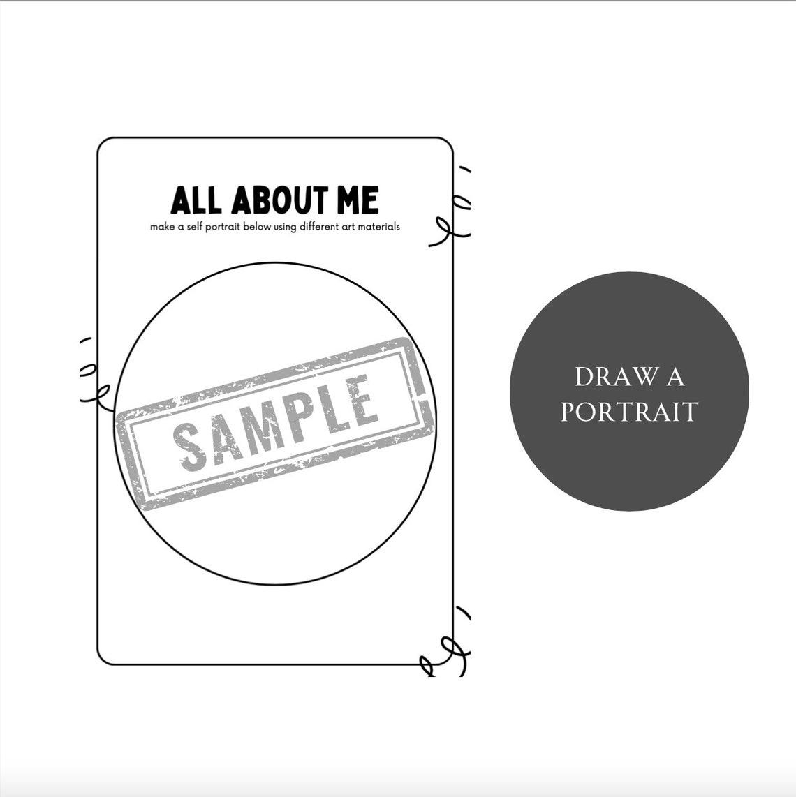 ALL ABOUT ME Sheets for Kids, Printable Activity, Writing Prompt for ...