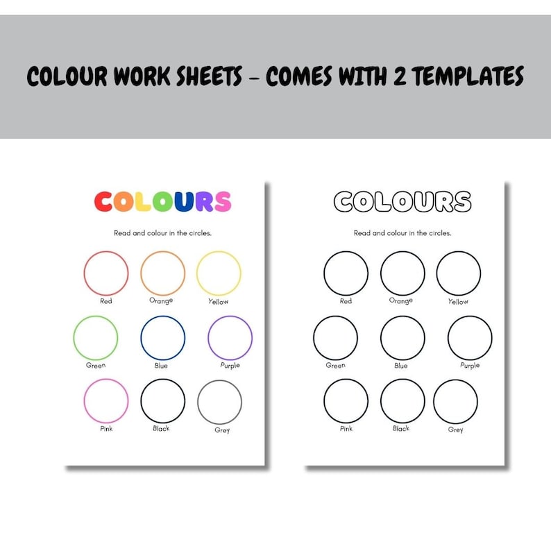 Preschool Colour of the Week - Learn Colours -pre-gameboy Color ...