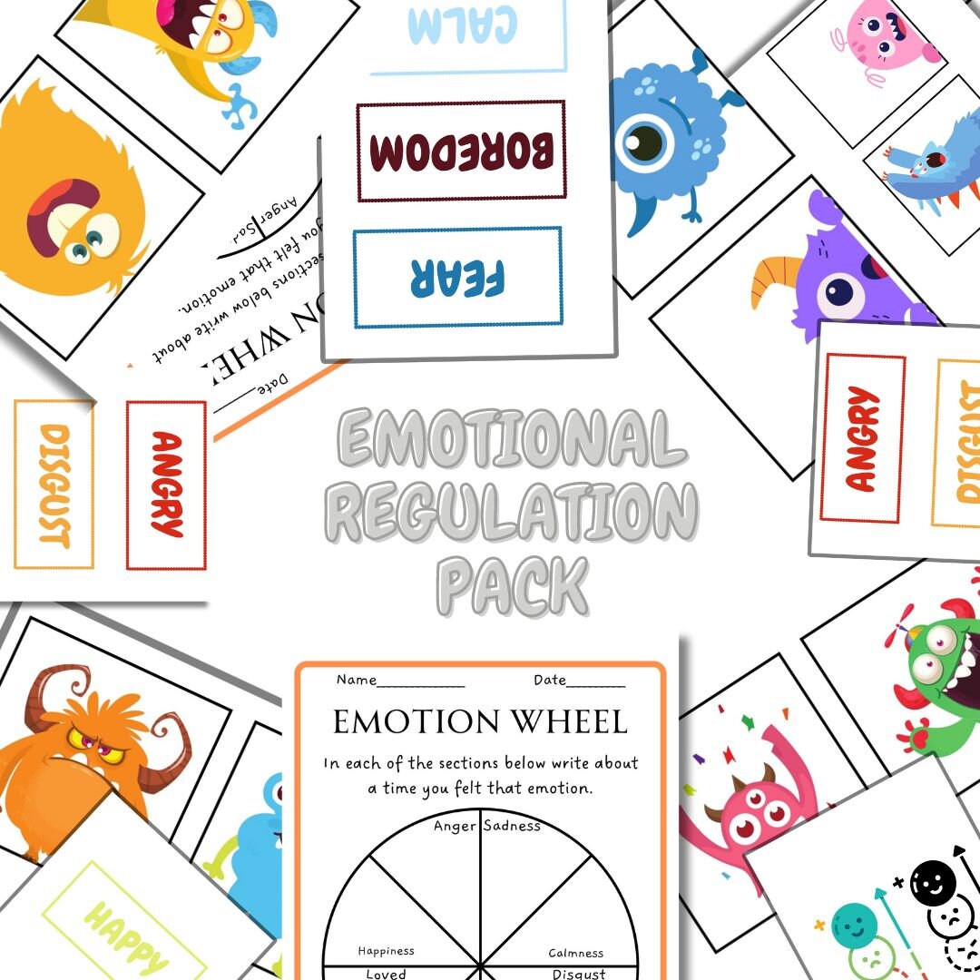 Emotional Regulation - Identifying Emotions - Flashcards - Labels ...