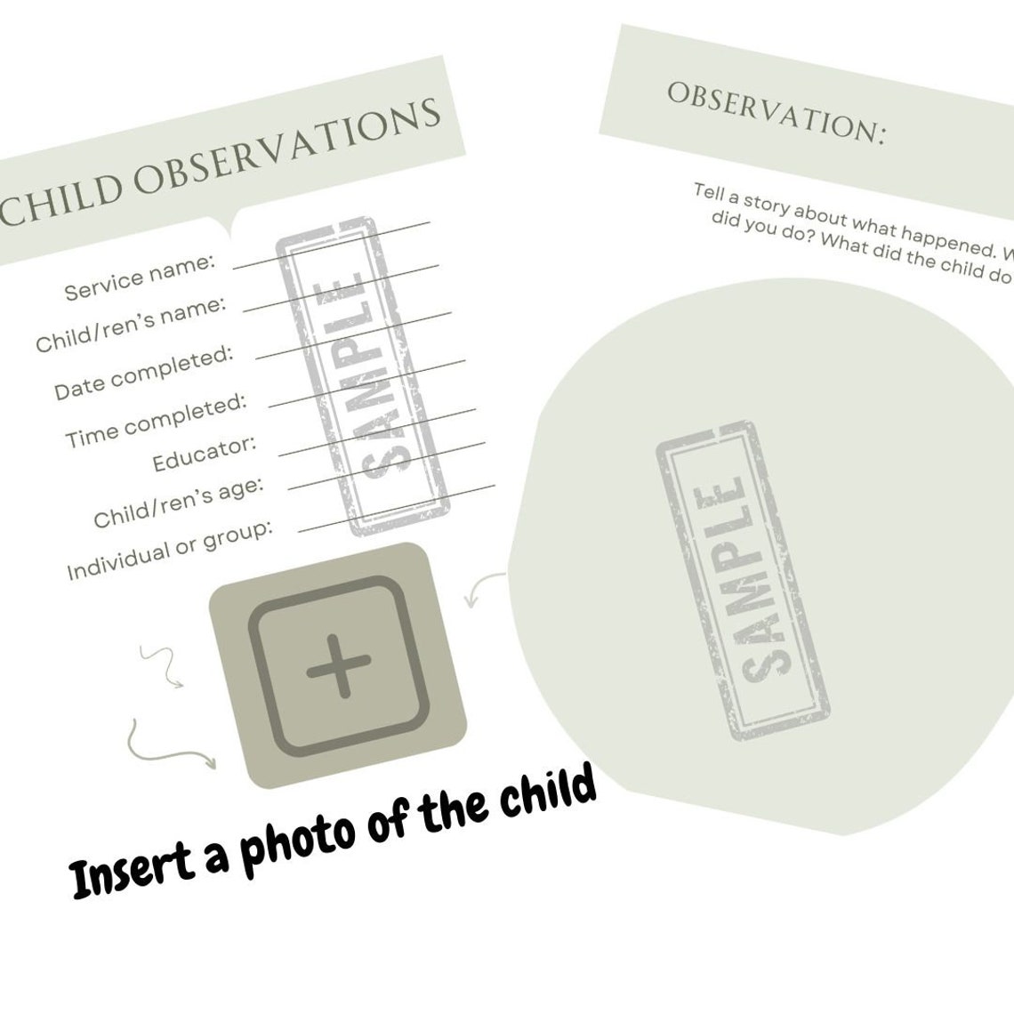 Learning Story Observation Template Early Years Custom Observational ...