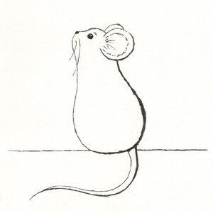 Mouse Pen & Ink Drawing (limited Edition Print) by Emma Brown - Etsy