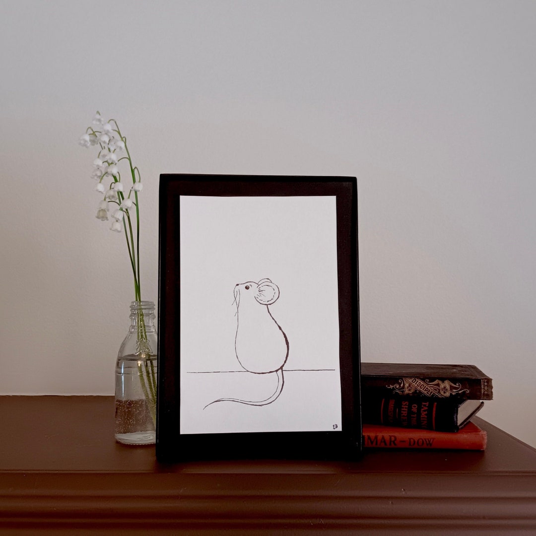 Mouse Pen & Ink Drawing (limited Edition Print) by Emma Brown - Etsy