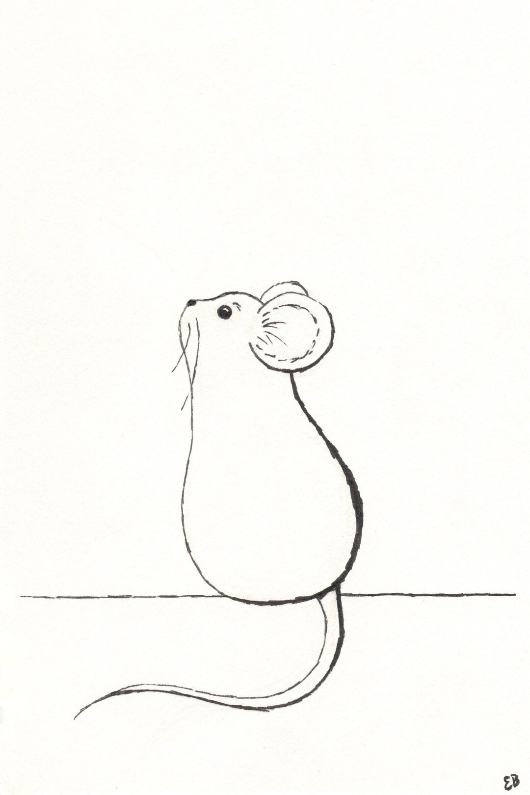 Mouse Pen & Ink Drawing limited Edition Print by Emma Brown - Etsy