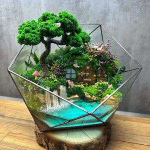 Geometric Terrarium "fairy Tale" With Preserved Moss, Gift for Wife ...