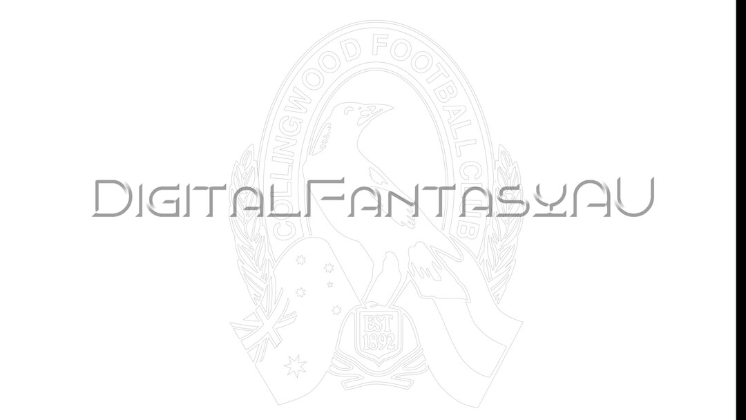 AFL SVG Collingwood Magpies FC Pies Logo Vector File Digital Download ...