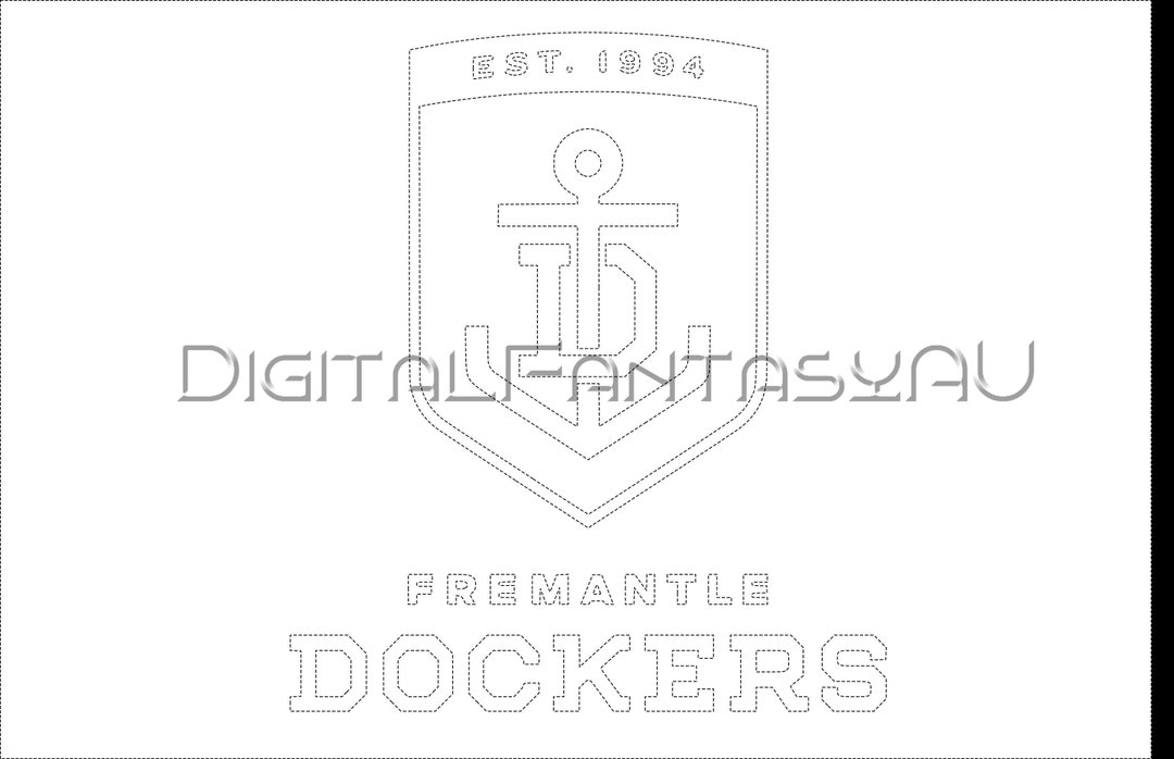 AFL SVG Fremantle Dockers Logo Vector File Digital Download Laser Cut ...