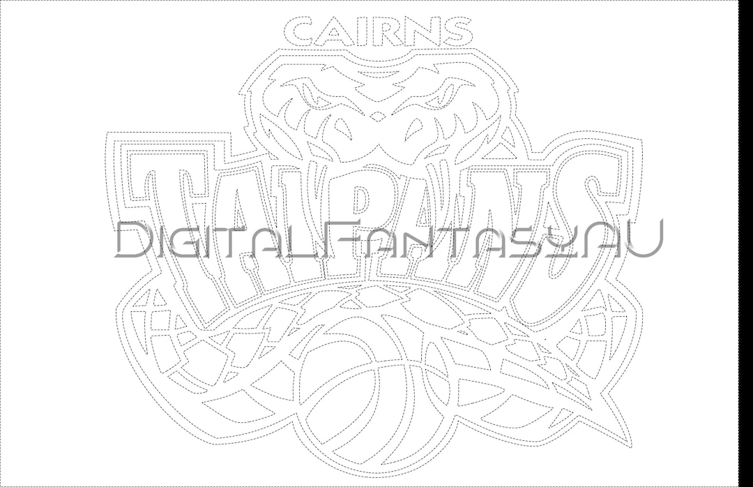 NBL SVG Cairns Taipans Basketball Logo Vector File Digital Download ...