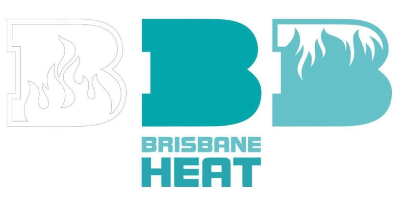 Big Bash Cricket SVG Brisbane Heat Logo Split Colour Vector File ...