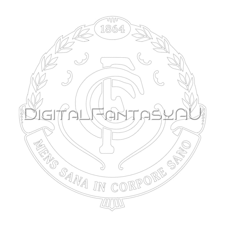 AFL SVG Carlton Logo Vector File Digital Download Laser Cut - Etsy ...